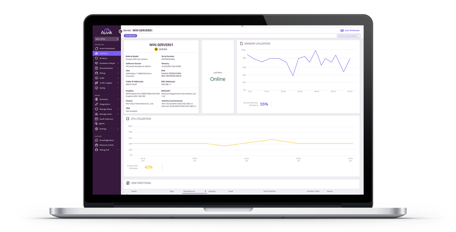 Server Monitoring Software | Windows Server Monitoring | Auvik